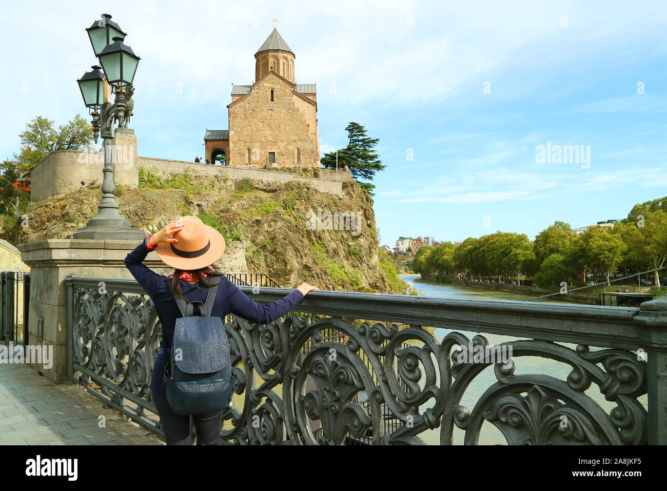 Bridge of metekhi hi-res stock photography and images - Alamy