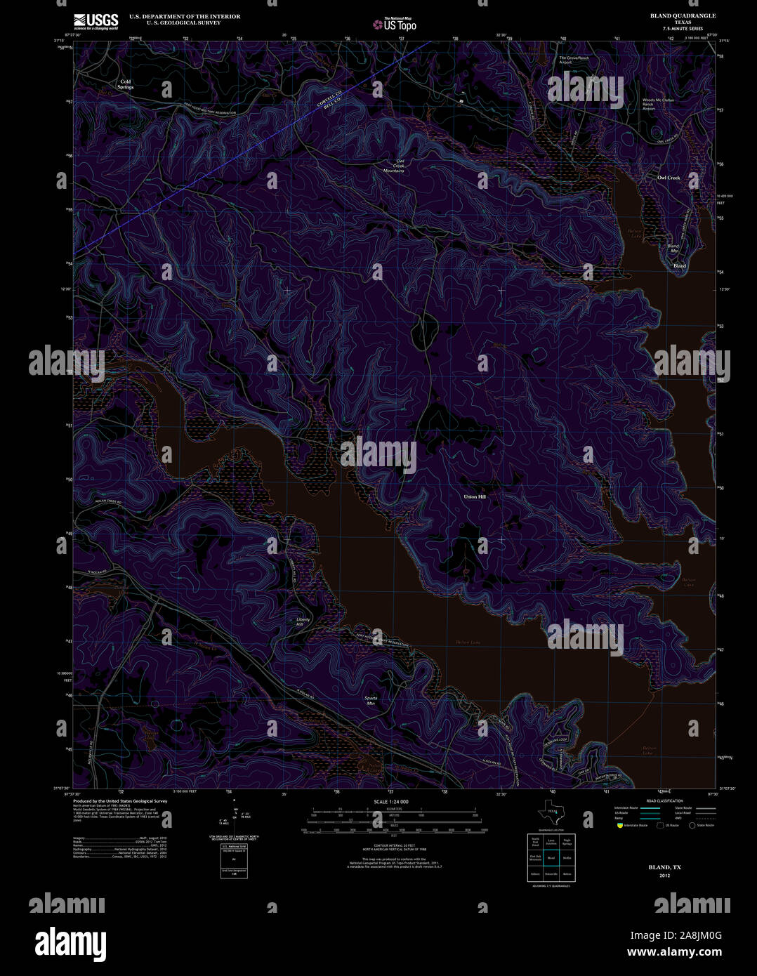 Map of bland hi-res stock photography and images - Alamy