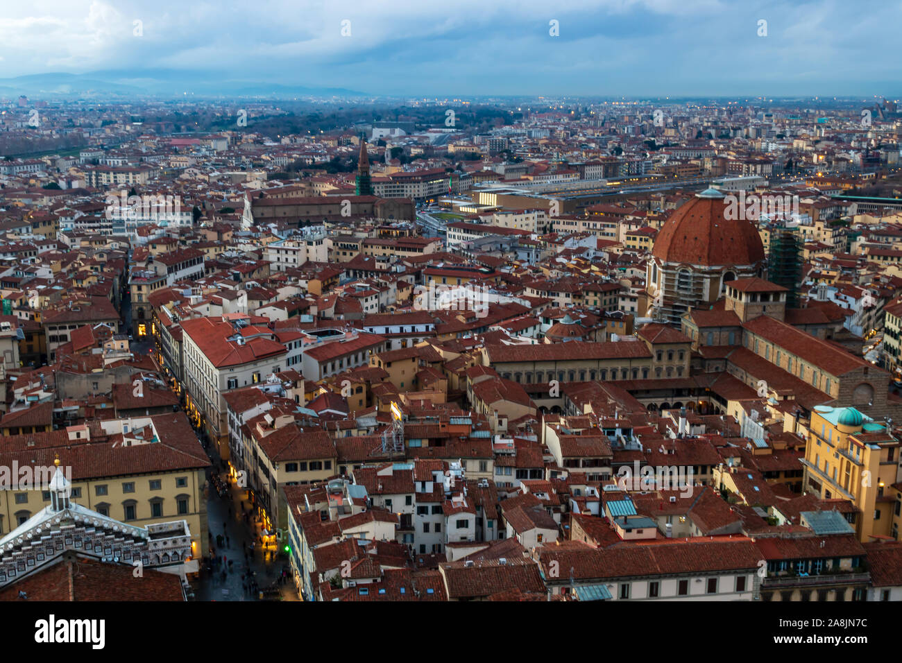 Florence aerial view hi-res stock photography and images - Alamy