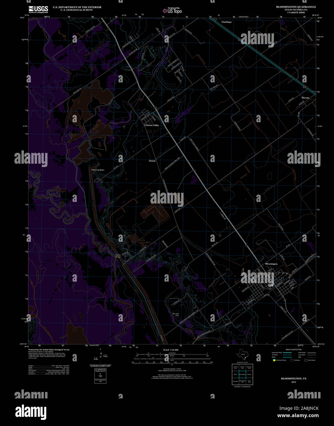 Bloomington texas map hi-res stock photography and images - Alamy