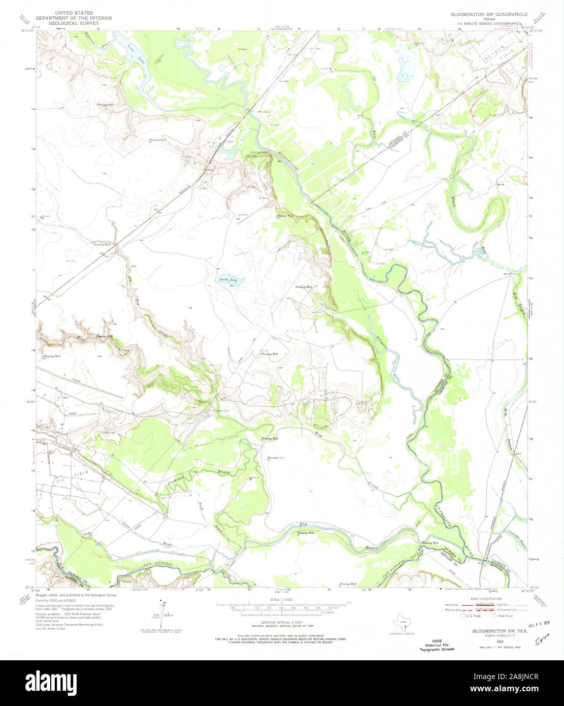 Map of bloomington texas hi-res stock photography and images - Alamy