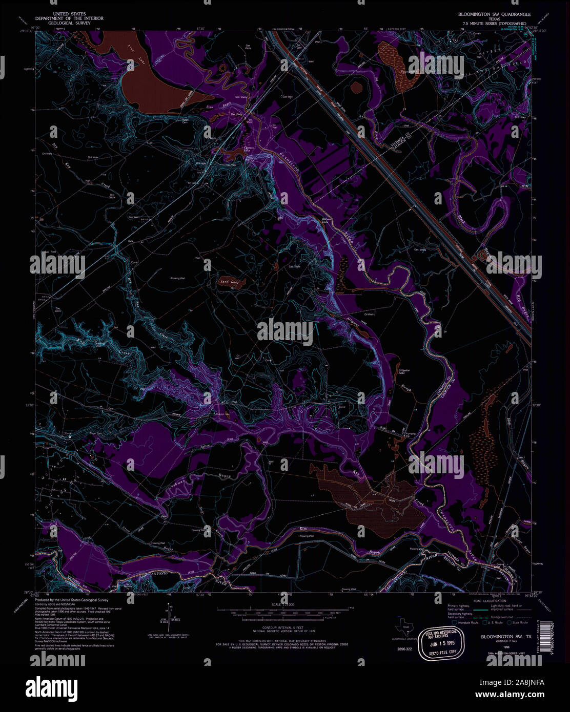Map of bloomington texas hi-res stock photography and images - Alamy