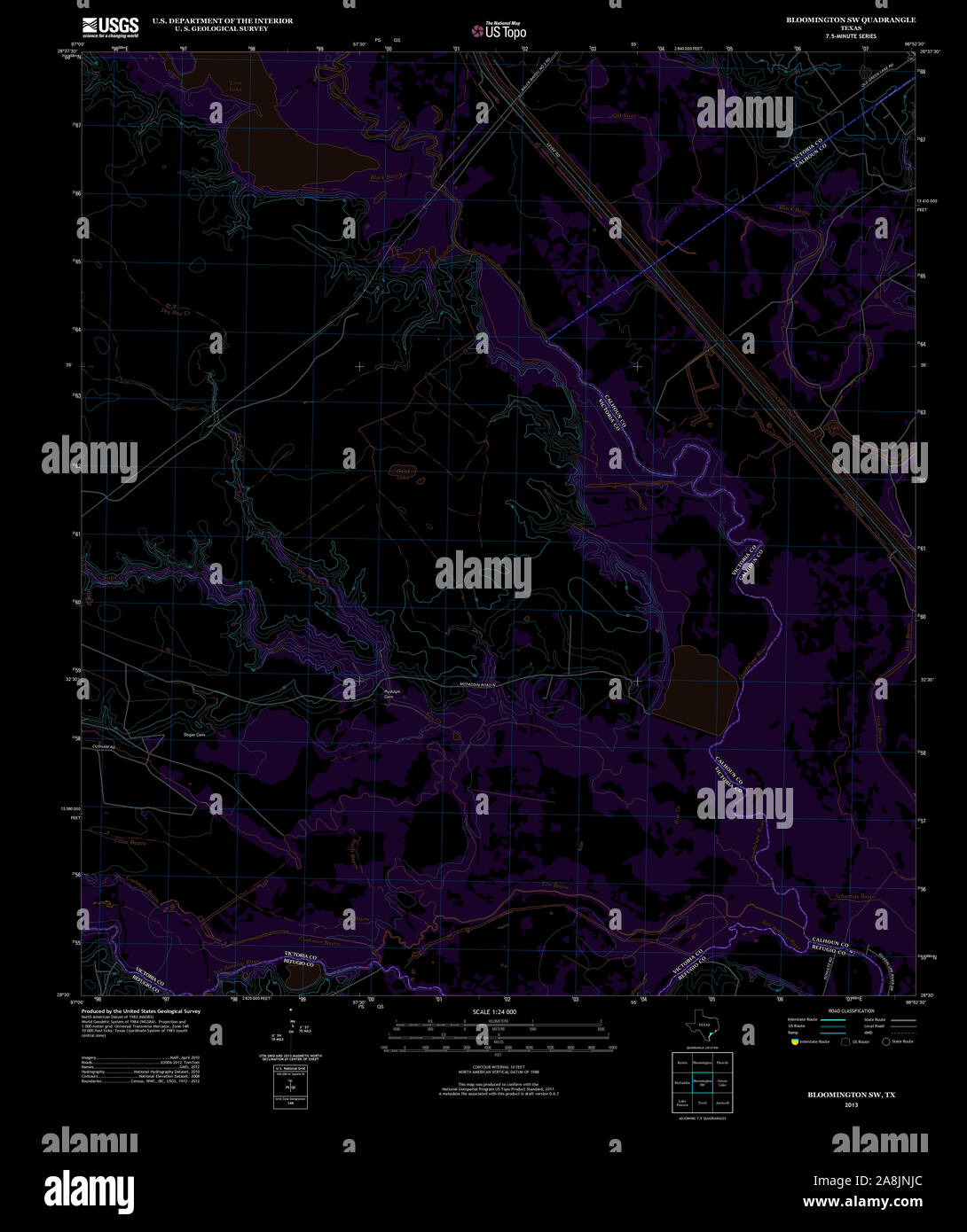 Bloomington texas map hi-res stock photography and images - Alamy