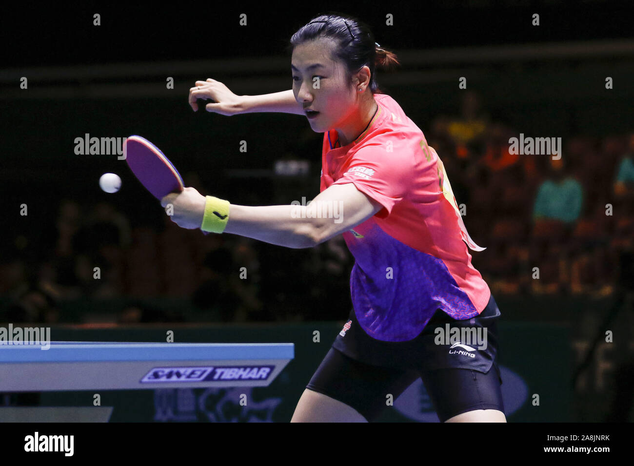 Tokyo, Japan. 9th Nov, 2019. Ning Ding of China in action against Szu ...