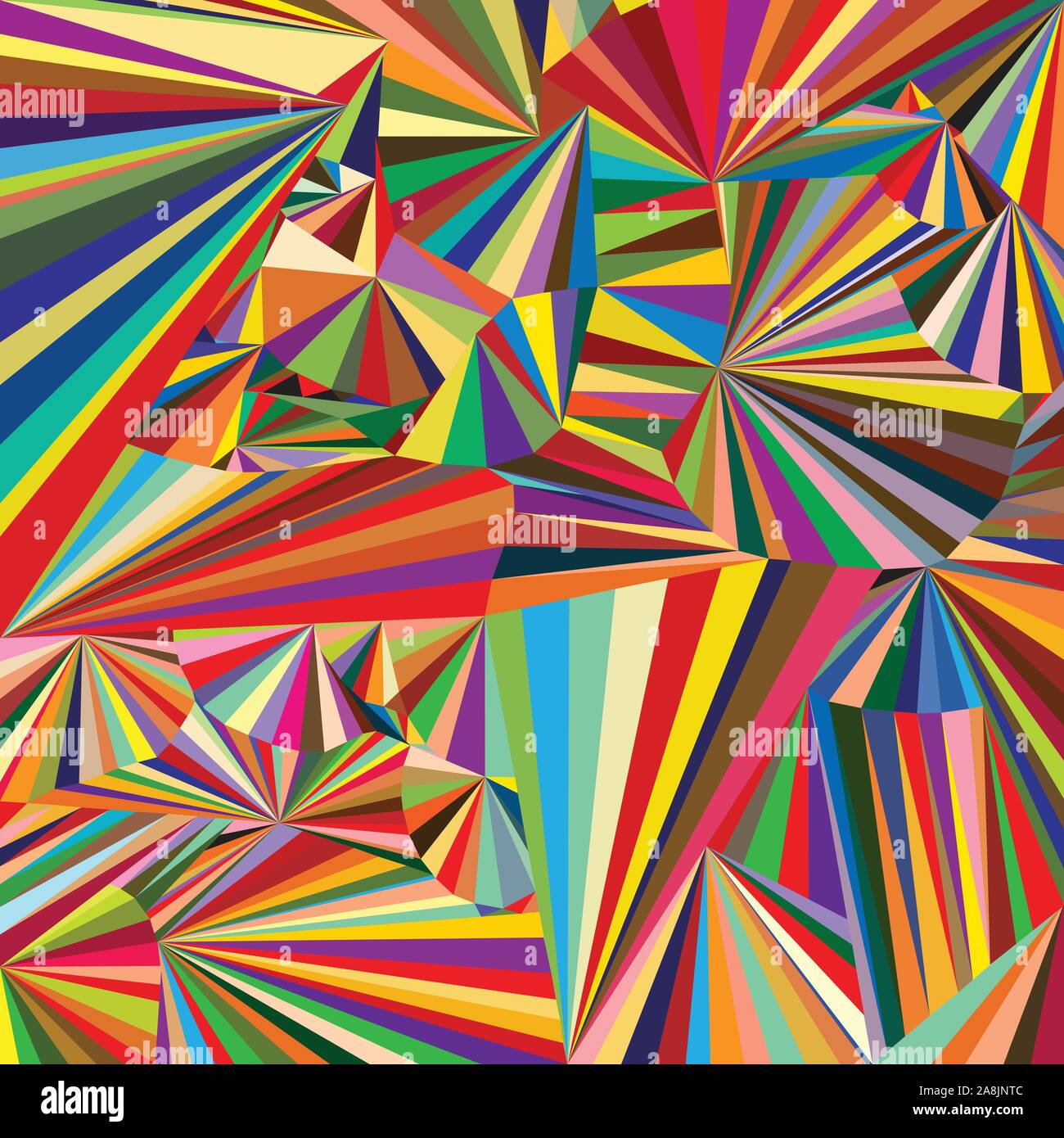 Triangles colourful Stock Vector Images - Alamy