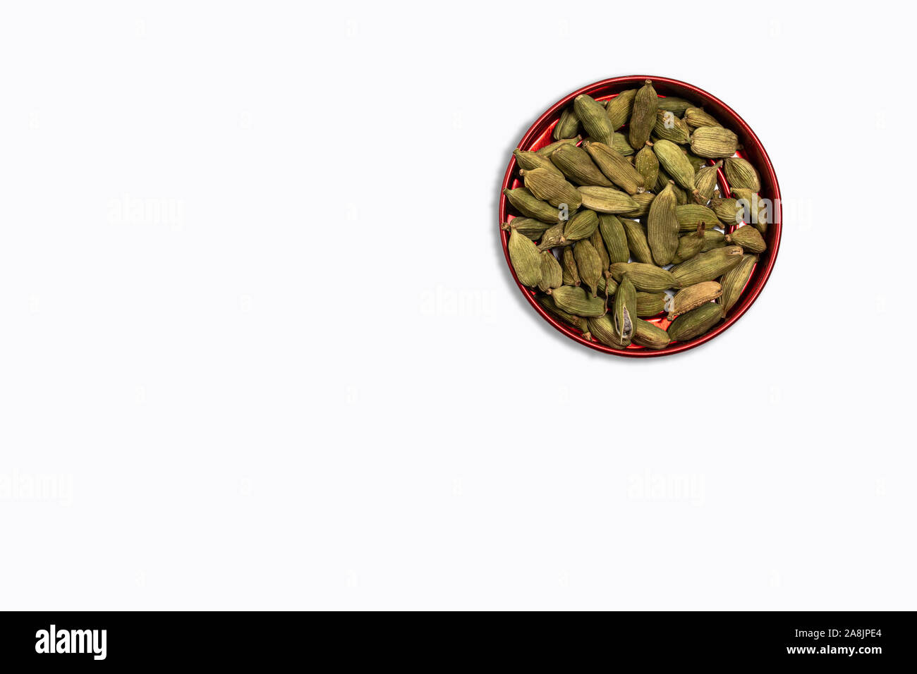 Composition with different spices, Cardamom. black pepper. Spherical ...