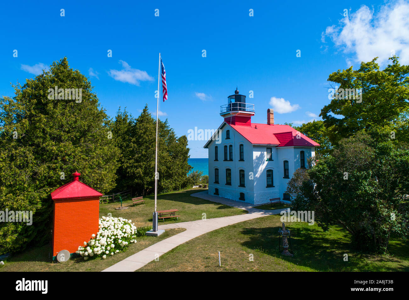 Grand Traverse Light is a lighthouse in the U.S. state of Michigan ...