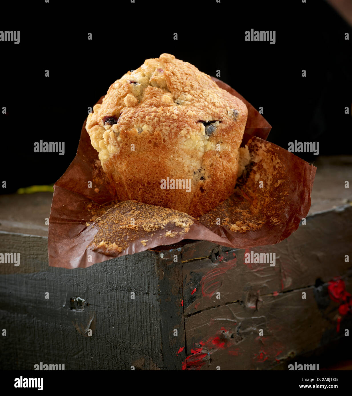 Blueberry muffin food portrait still-life photograph Stock Photo - Alamy