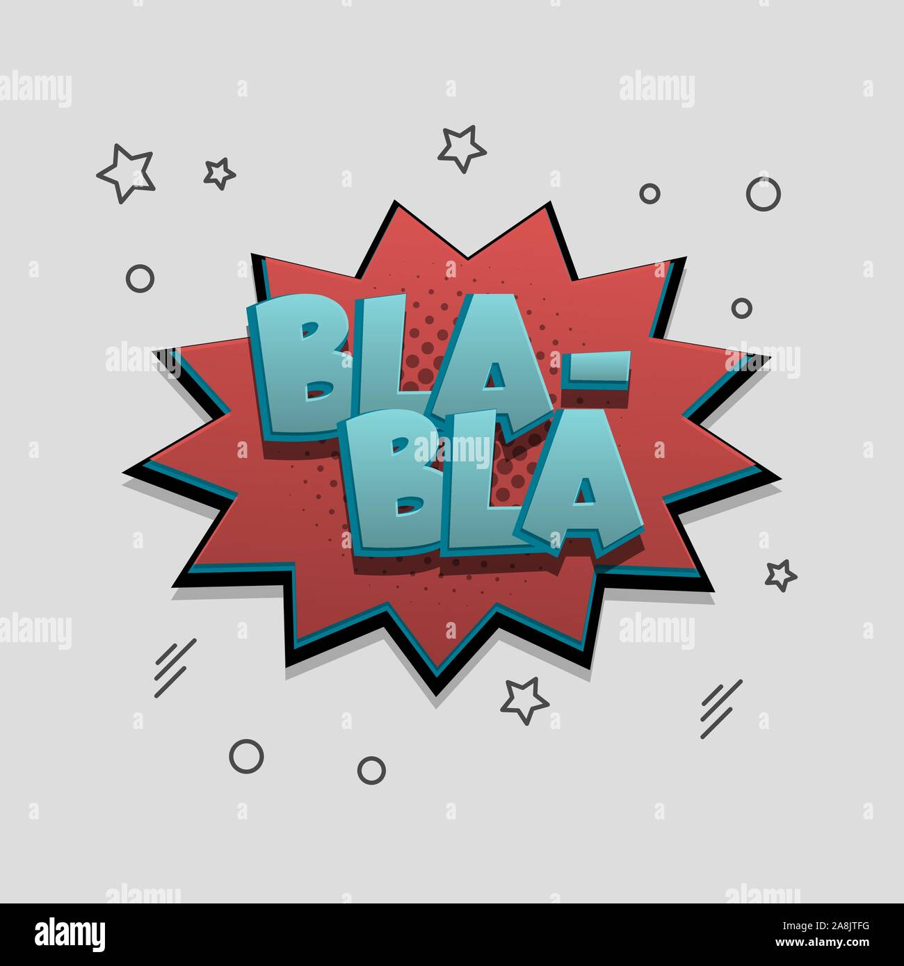 Comic text speech bubble pop art design Stock Vector Image & Art - Alamy