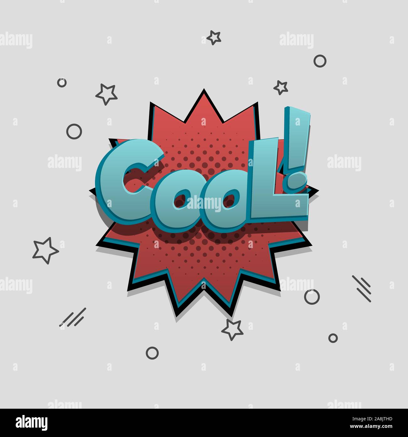 Comic text speech bubble pop art design Stock Vector Image & Art - Alamy