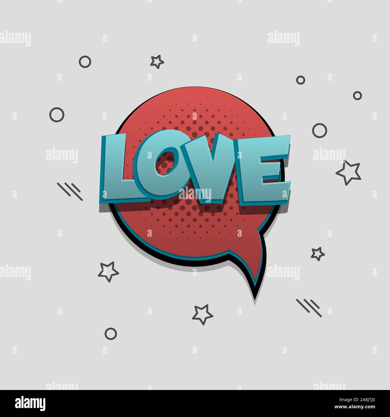 Comic text speech bubble pop art design Stock Vector Image & Art - Alamy