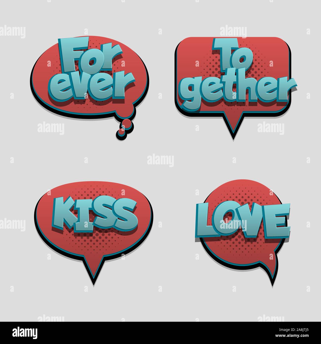 Comic text speech bubble pop art design Stock Vector Image & Art - Alamy