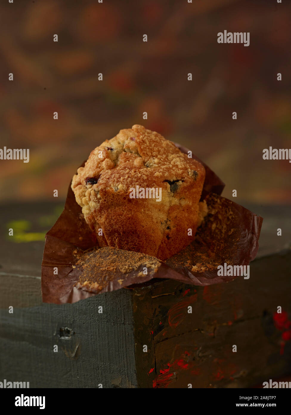 Blueberry muffin food portrait still-life photograph Stock Photo - Alamy