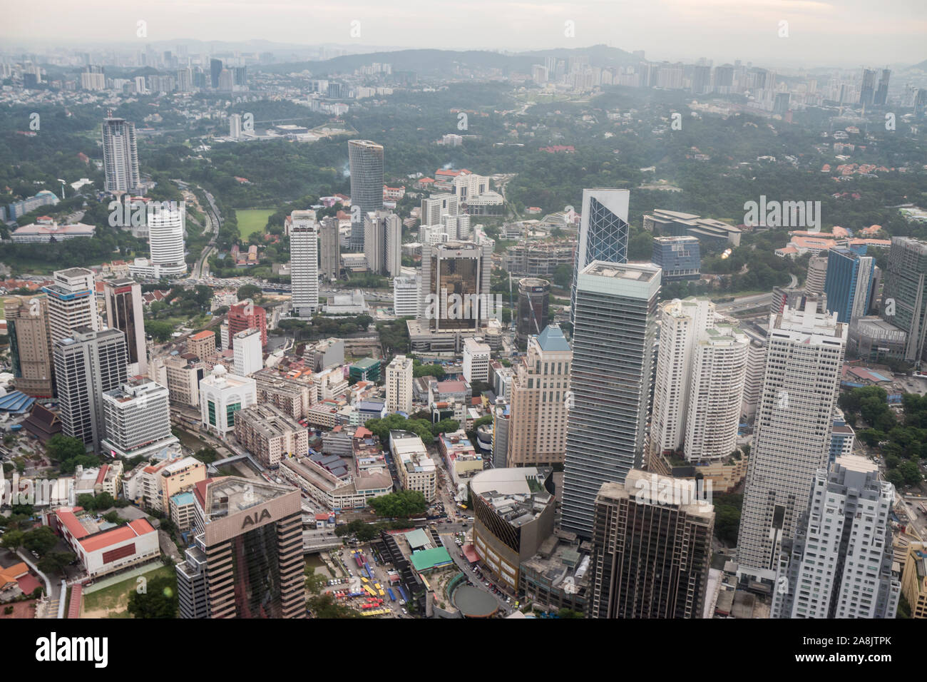 KUALA LUMPUR / MALAYSIA - May 16, 2019: Cityscape view of downtown ...