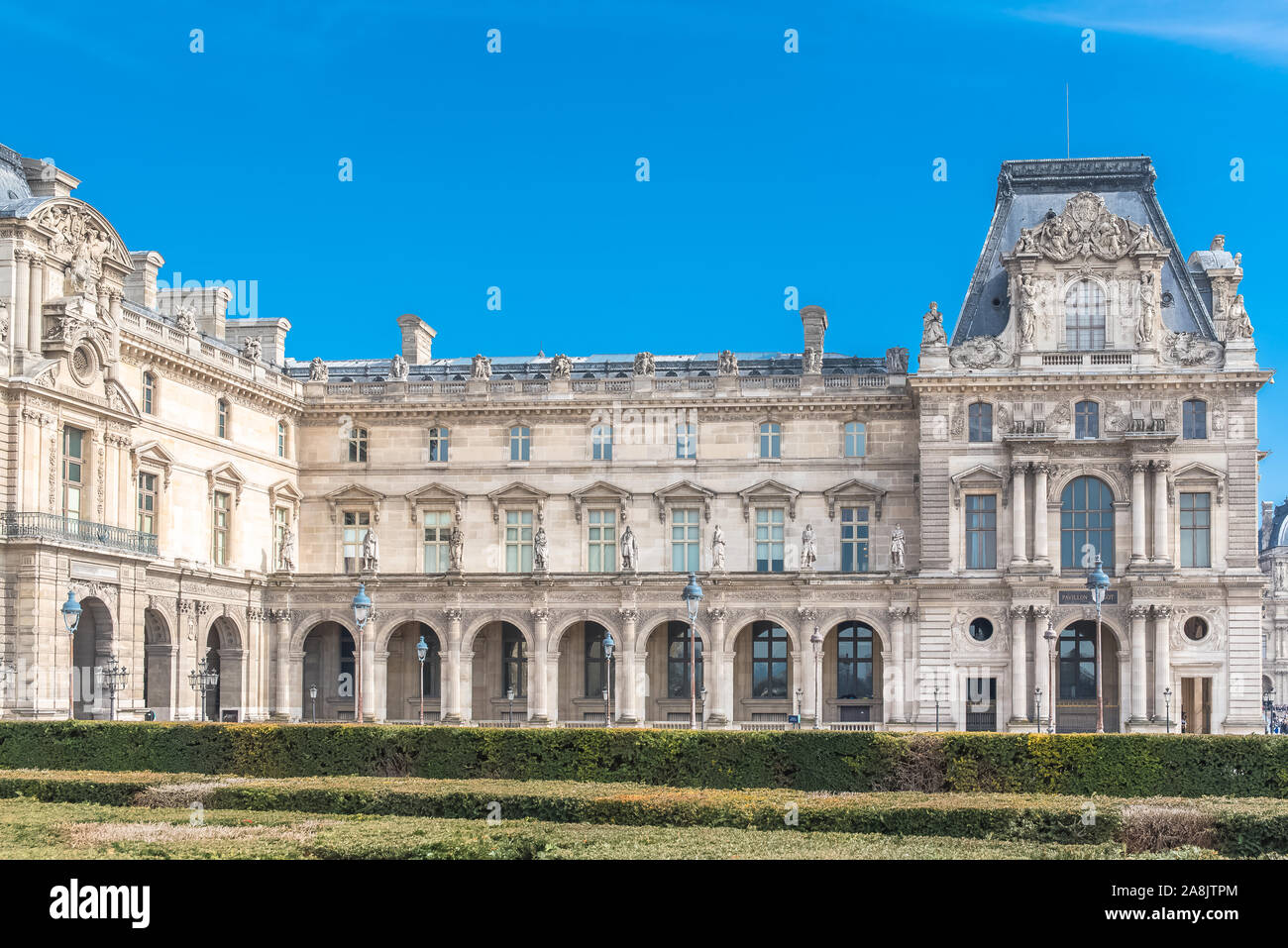 Paris, the Louvre facade Stock Photo - Alamy