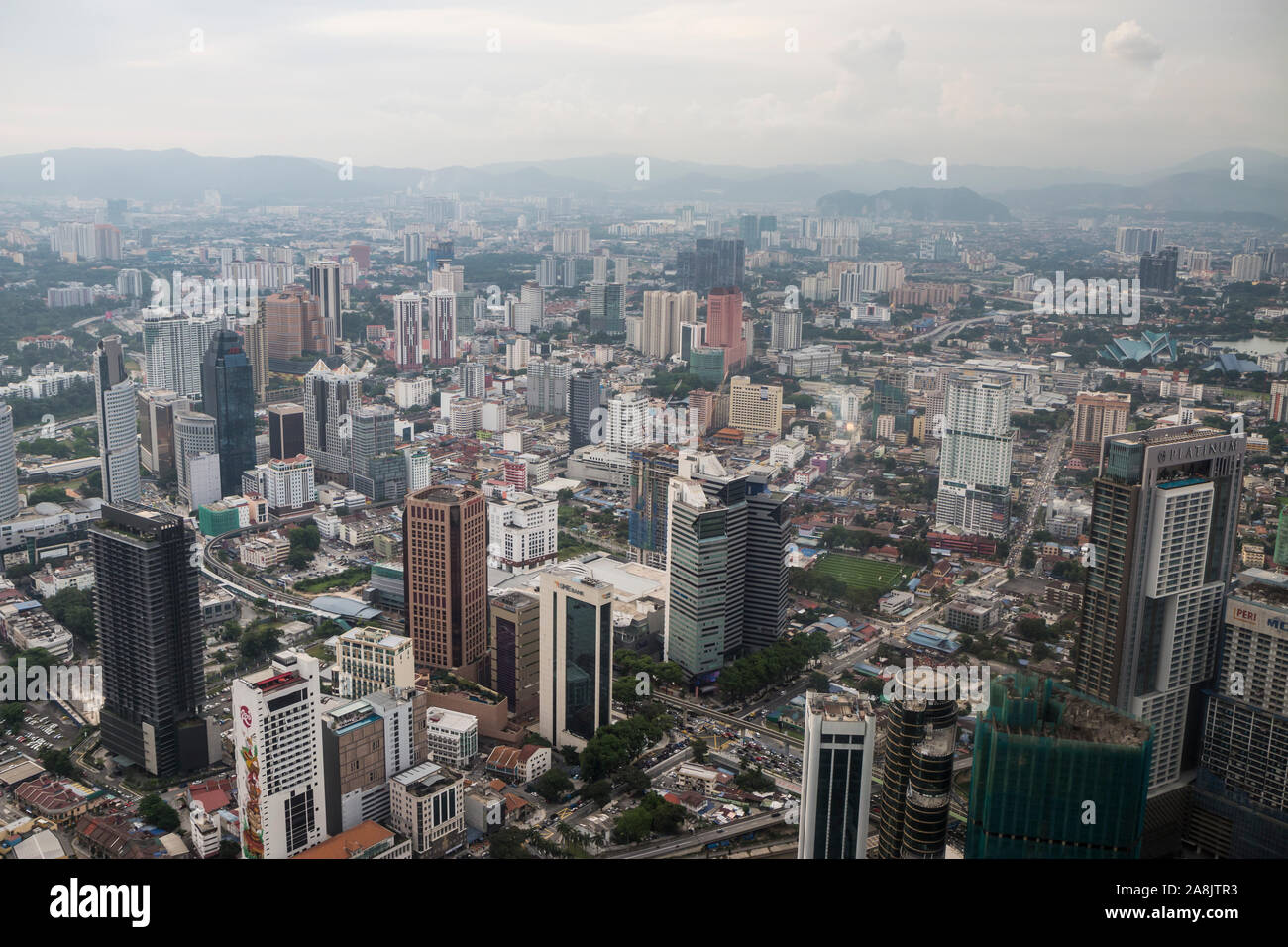 KUALA LUMPUR / MALAYSIA - May 16, 2019: Cityscape view of downtown ...