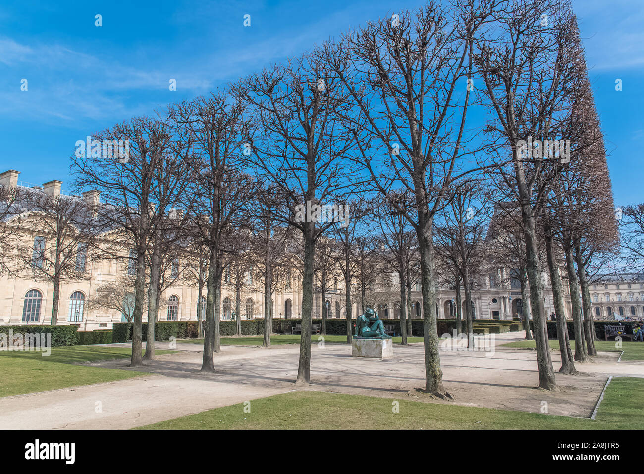 Paris, the Louvre facade Stock Photo - Alamy