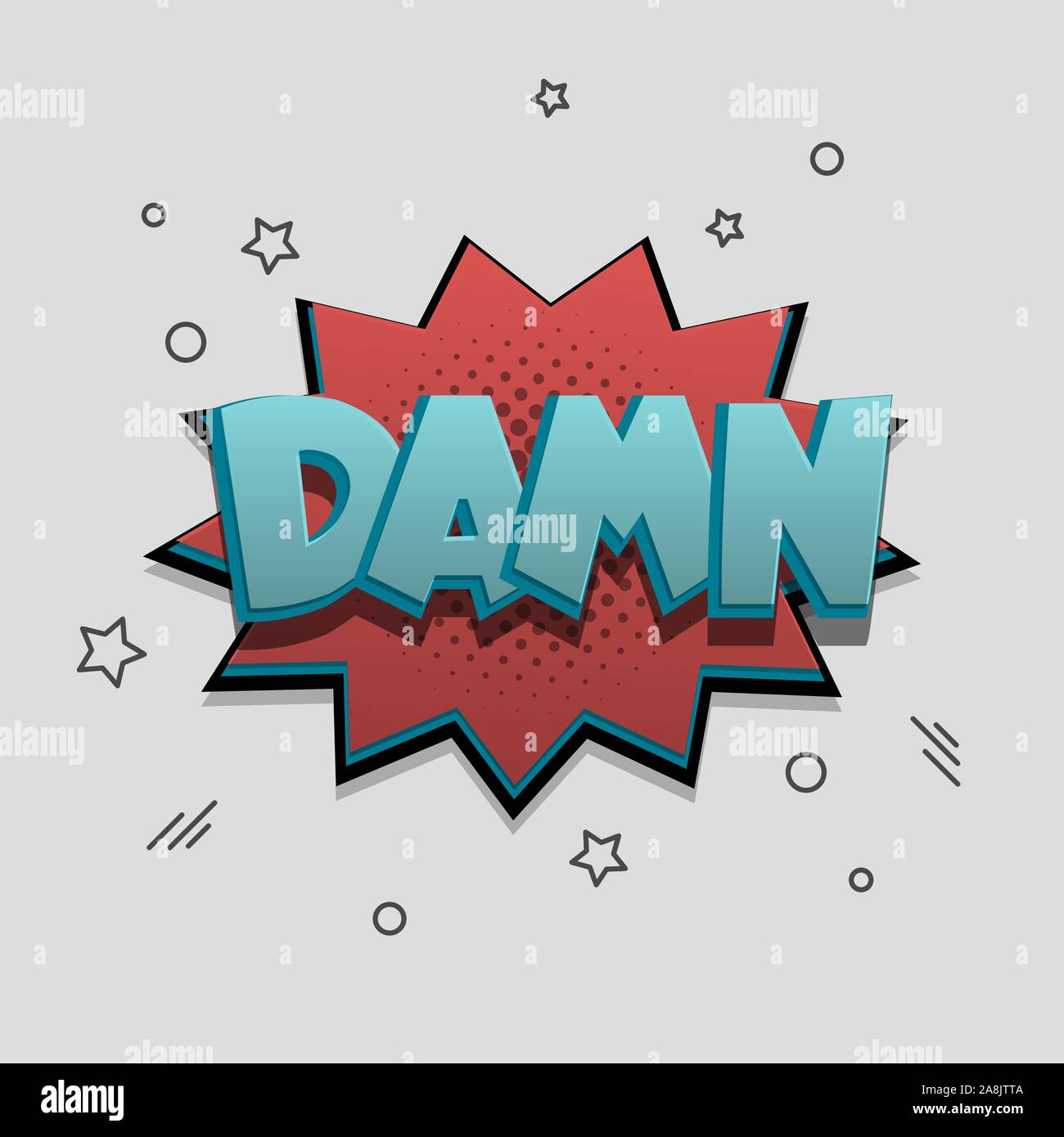 Comic text speech bubble pop art design Stock Vector Image & Art - Alamy