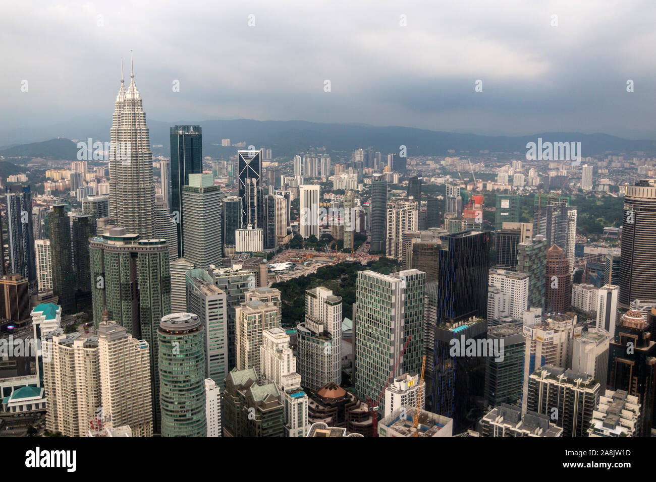 KUALA LUMPUR / MALAYSIA - May 16, 2019: Cityscape view of downtown ...