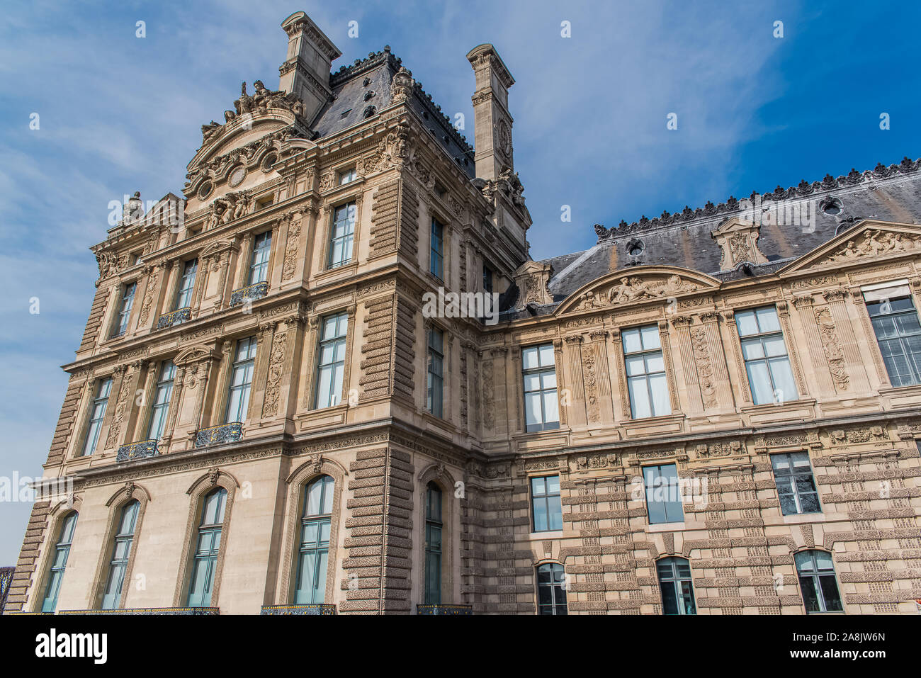 Paris, the Louvre facade Stock Photo - Alamy