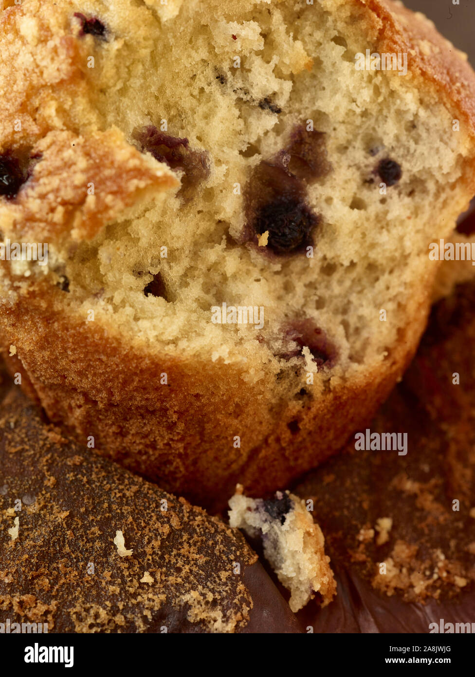 Blueberry muffin food portrait still-life photograph Stock Photo - Alamy