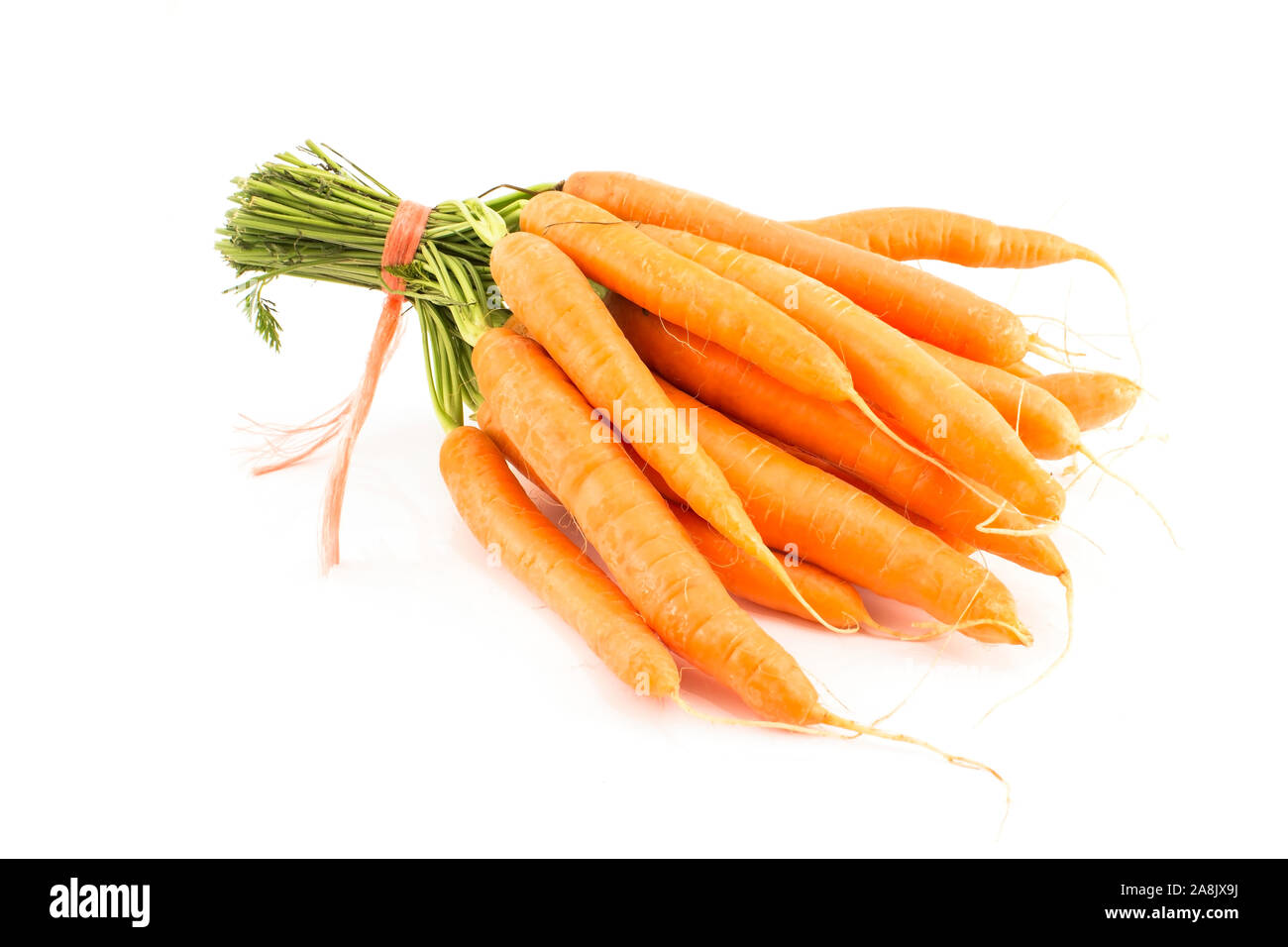 Fresh Carrots Isolated on White Stock Photo - Alamy