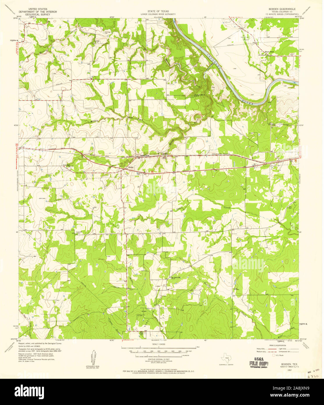 Borden texas map hi-res stock photography and images - Alamy