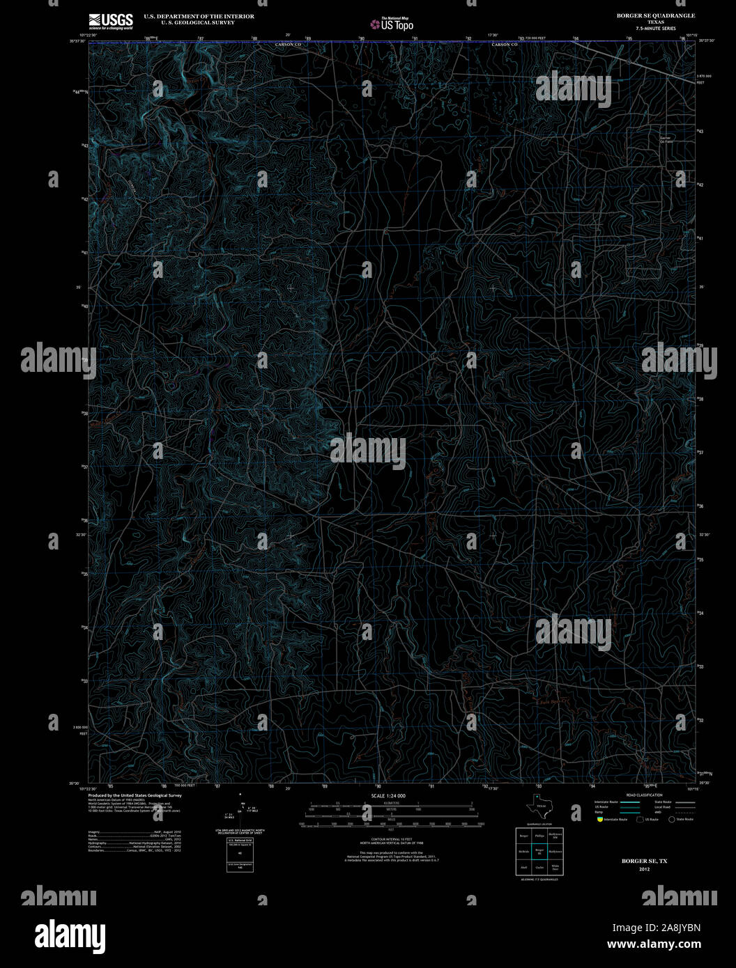 Borger texas map hi-res stock photography and images - Alamy