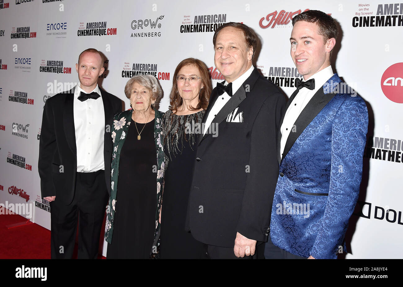 BEVERLY HILLS, CA - NOVEMBER 08: Jeremy Aron, Abbe Aron, Adam Aron and ...
