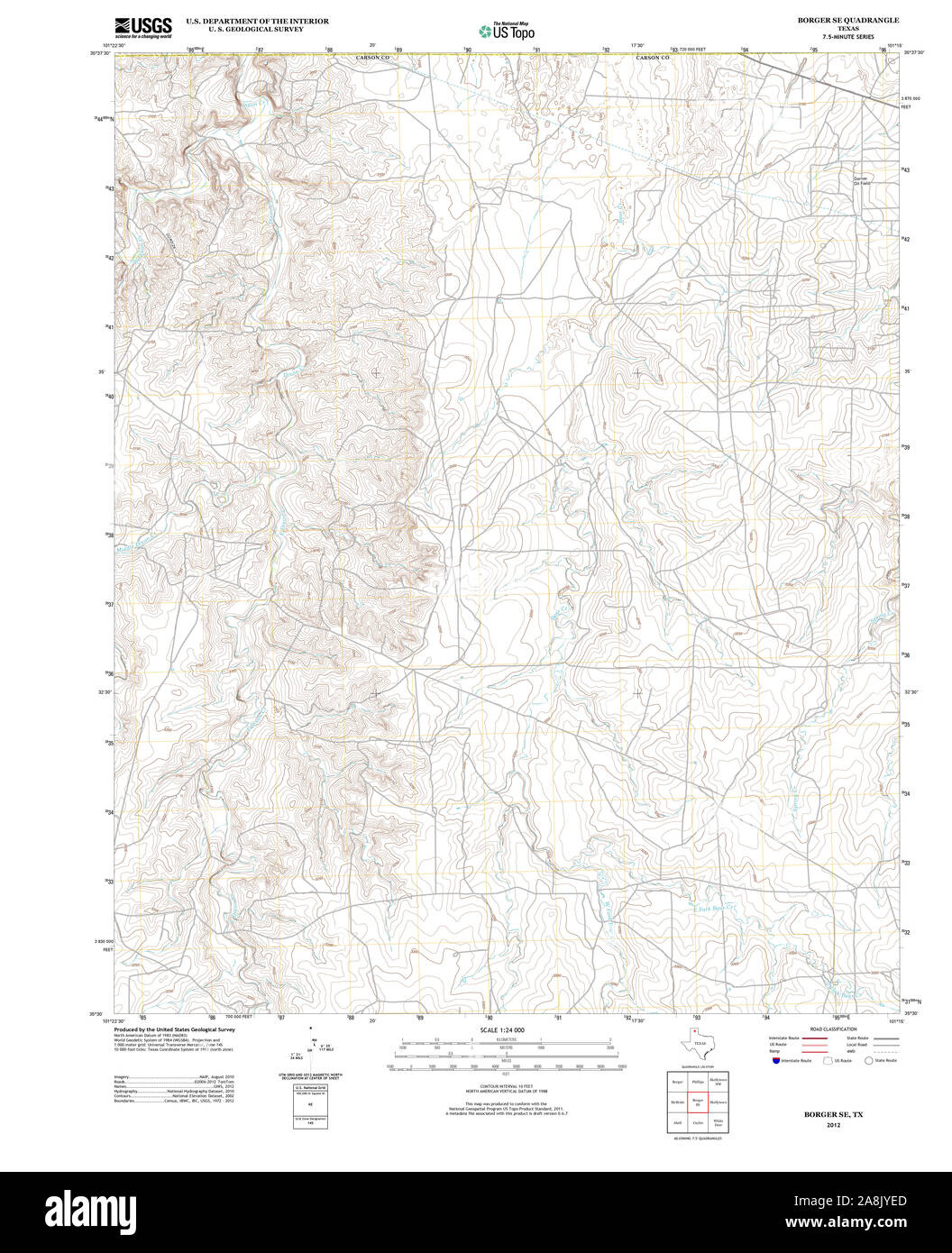 Borger texas map hi-res stock photography and images - Alamy