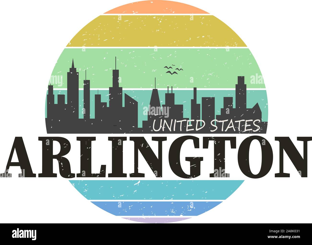 Arlington typography design vector, for t-shirt, poster and other uses ...