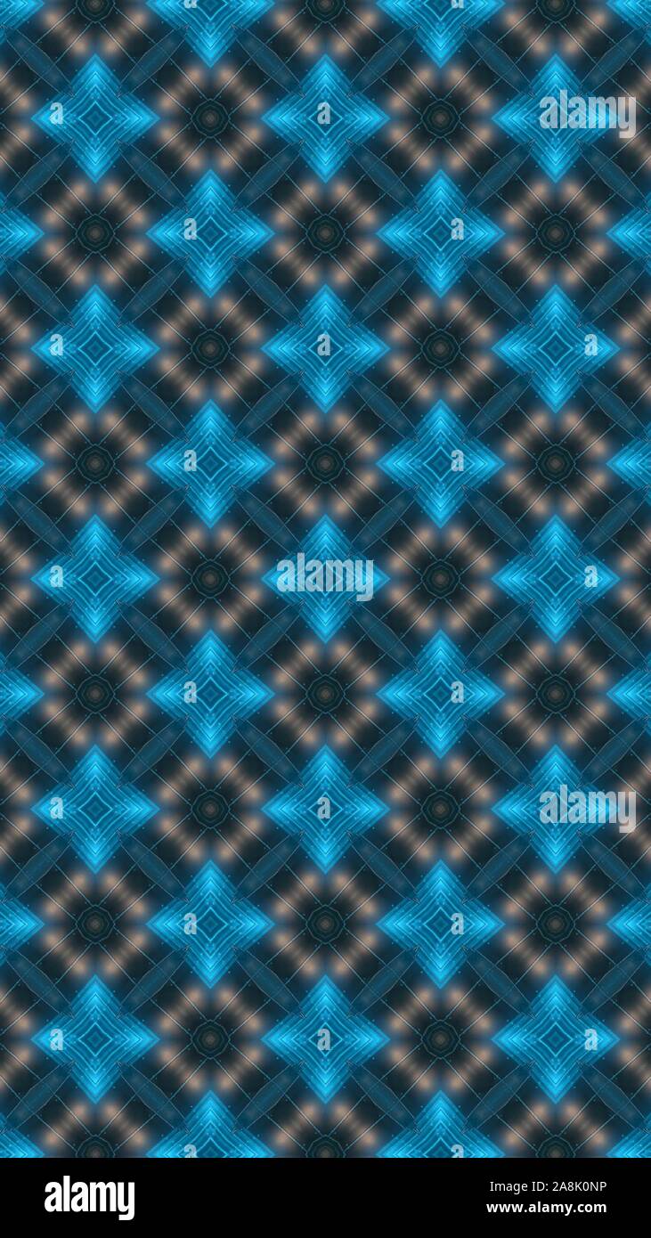 Seamless Pattern (Triangle shapes, White Star Light on Blue Textile ...