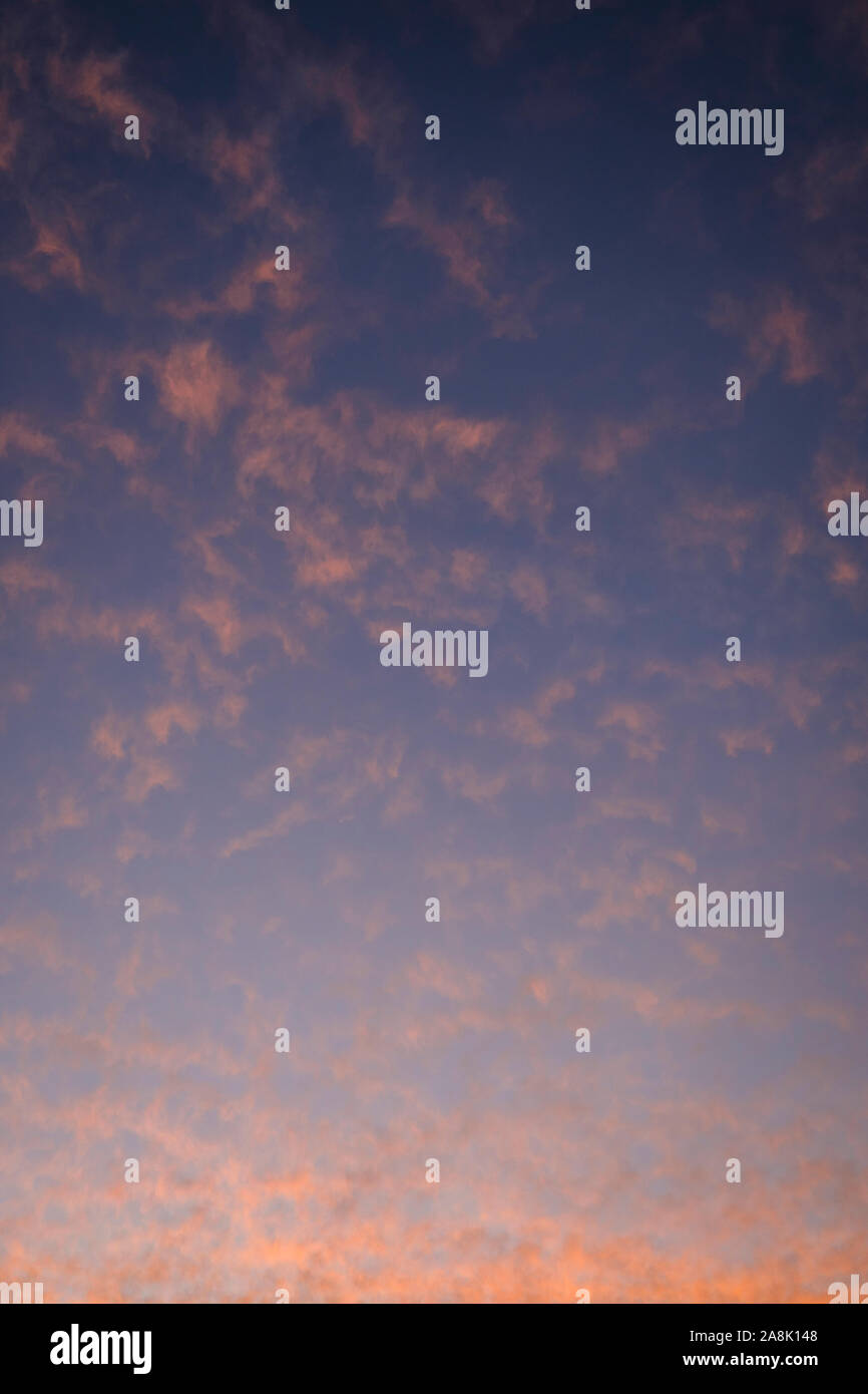 Colorful sky light gradient at sunset, Atacama Desert, San Pedro de ...
