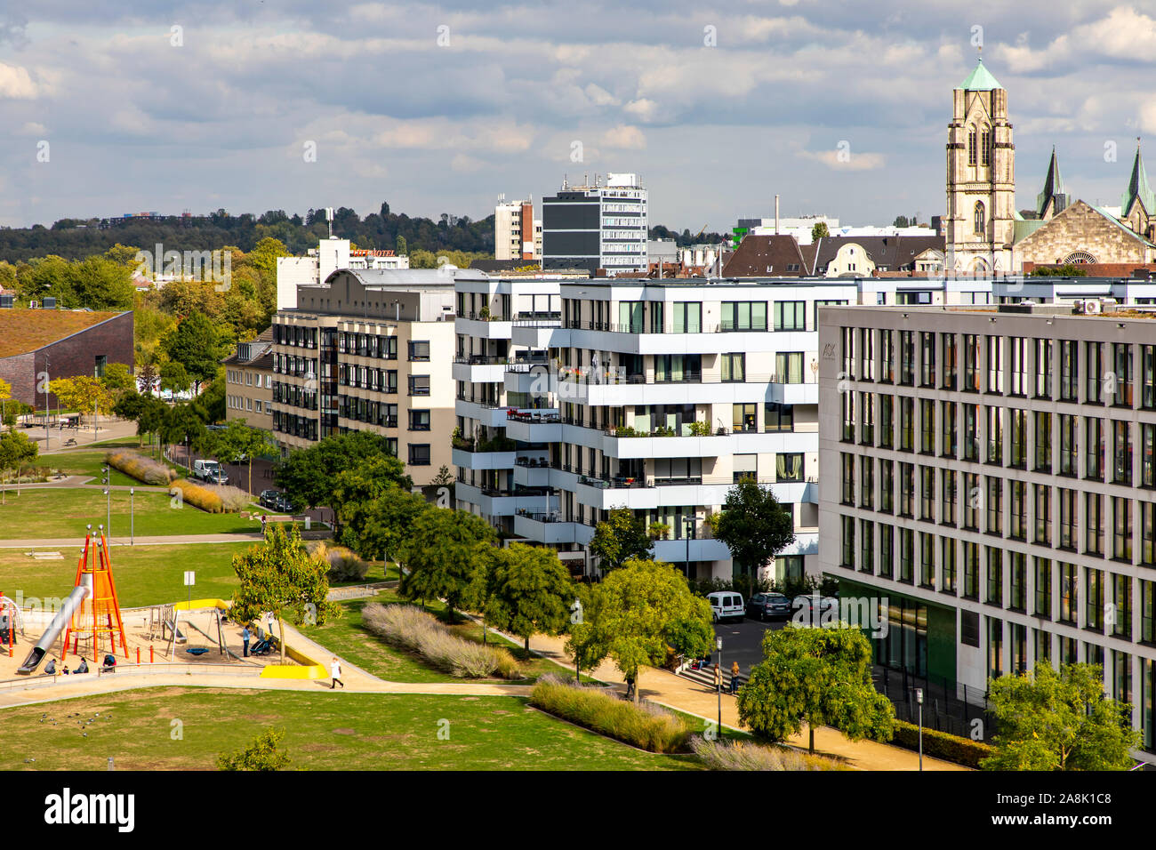 Essen, city centre, the university quarter, Green center Essen, new ...