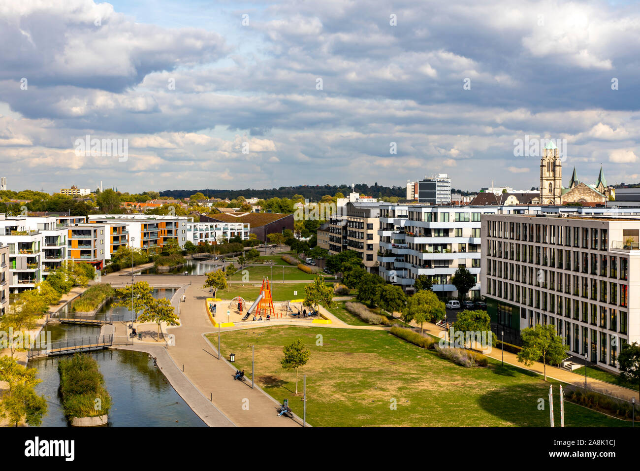 Essen, city centre, the university quarter, Green center Essen, new ...