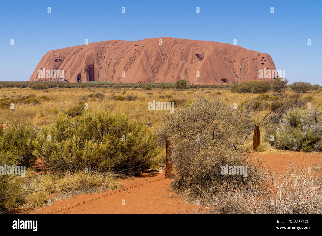 in the Australian outback is the landmark of Australia, the ayers rock ...