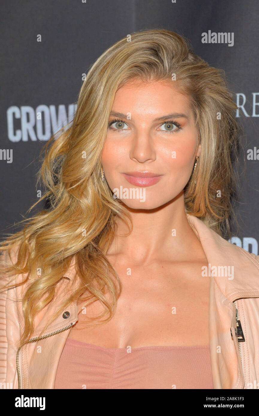 Model Ashley Haas attends the Crown Vic screening at Village East ...