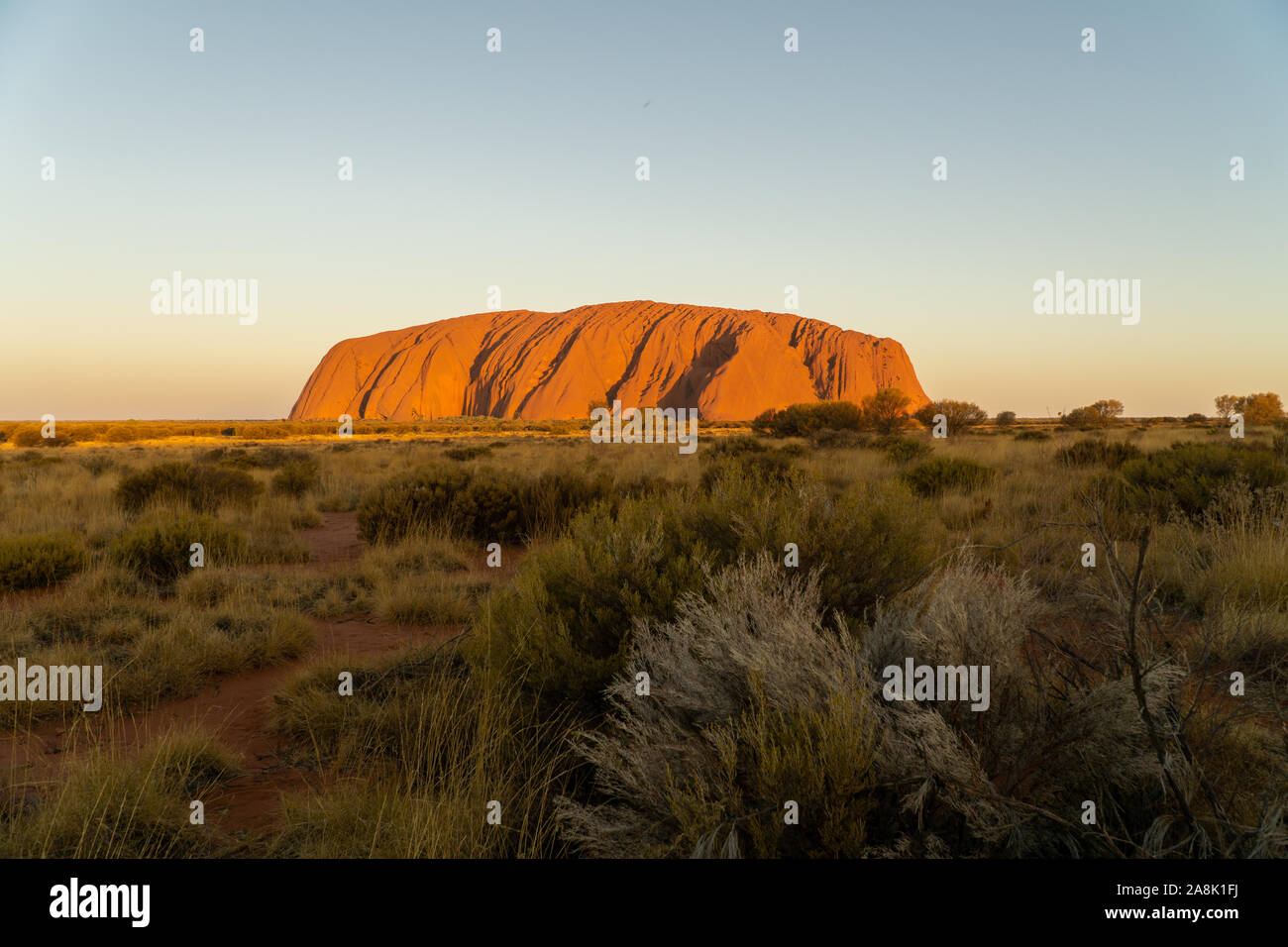 in the Australian outback is the landmark of Australia, the ayers rock ...