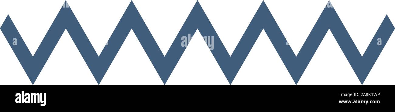 Zigzag line page divider graphic design element. Stock Vector ...