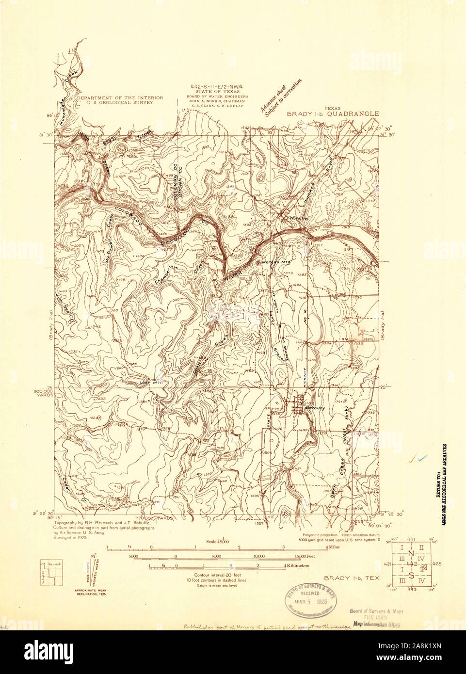 Brady texas map hi-res stock photography and images - Alamy