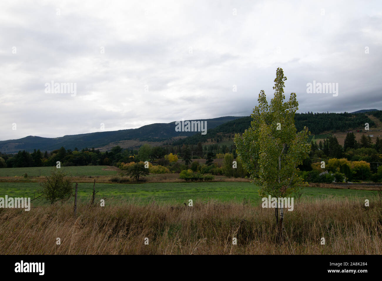 Coldstream Valley British Columbia Sunrise Stock Photo - Alamy