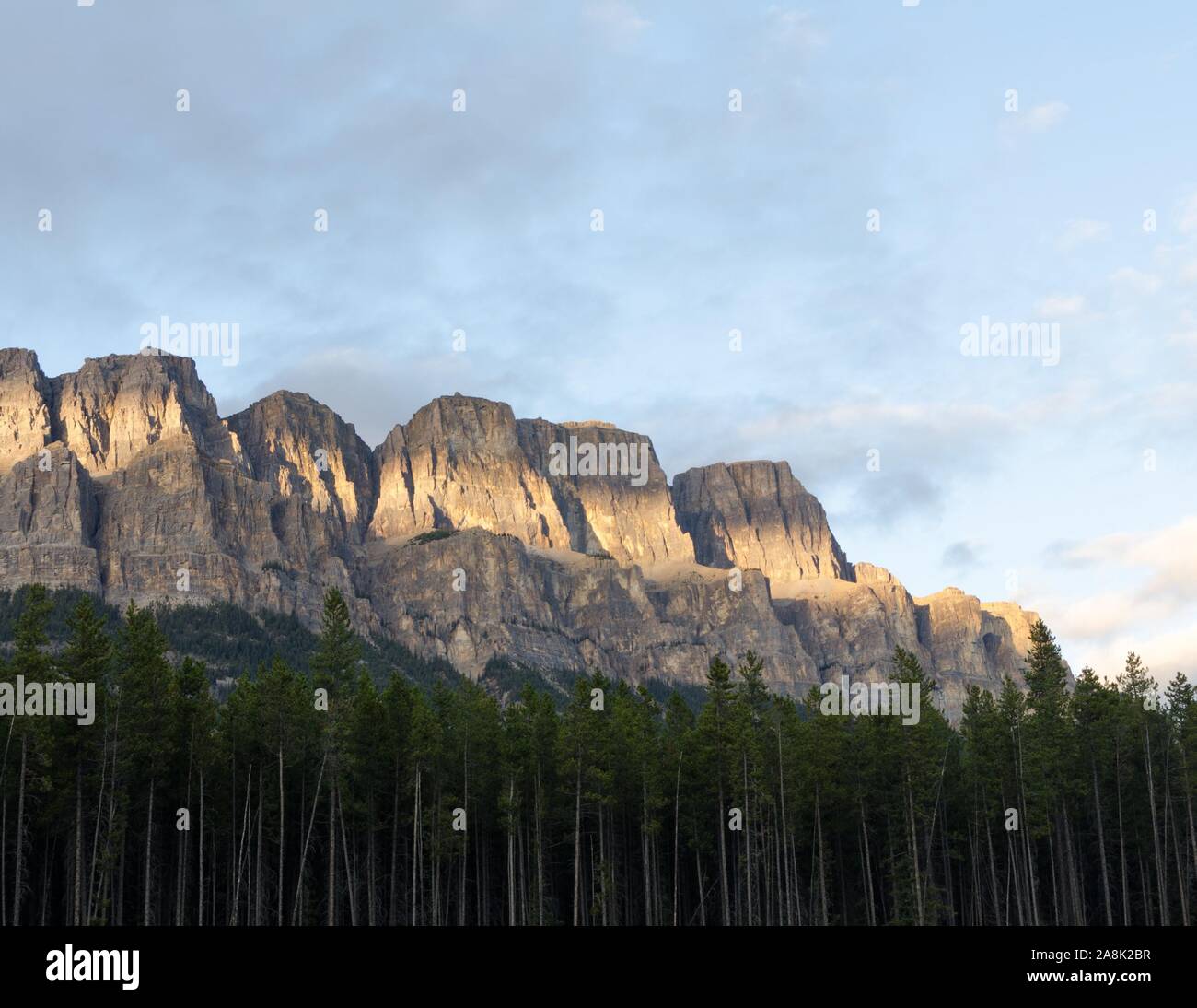 Castle Mountain in Banff National Park, Alberta, Canada Stock Photo - Alamy