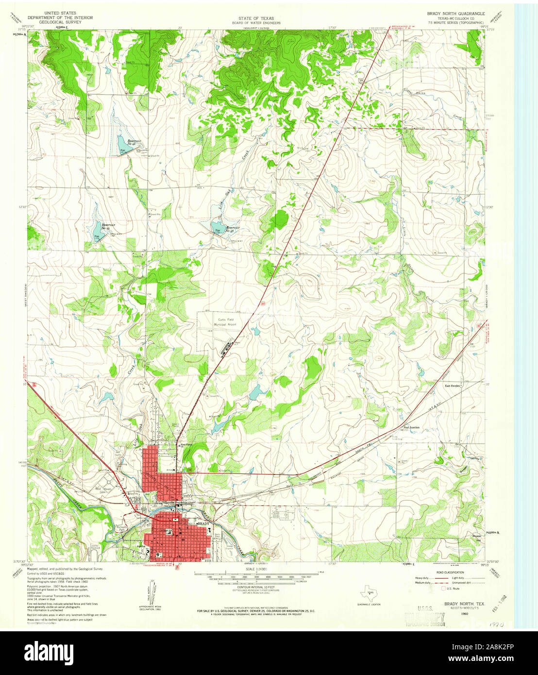 Brady texas map hi-res stock photography and images - Alamy