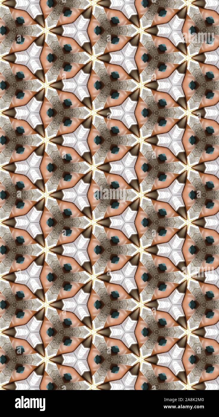Seamless Pattern (Triangle shapes, White Star Light on Blue Textile ...