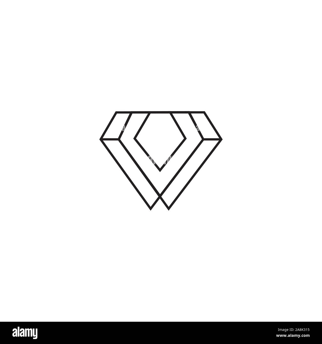 Diamond logo vector design templates Stock Vector Image & Art - Alamy