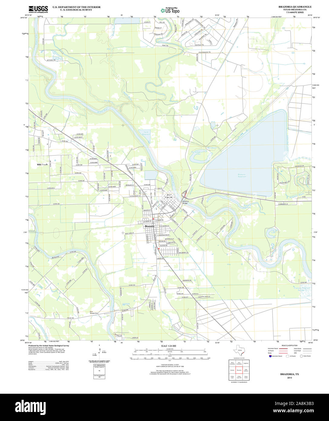 Map of brazoria hi-res stock photography and images - Alamy
