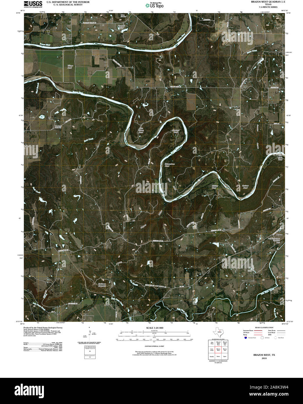 Brazos map hi-res stock photography and images - Alamy