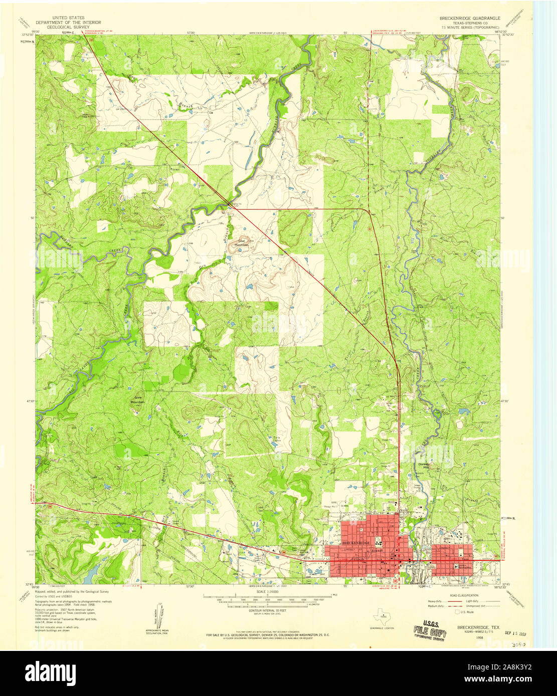 Map of breckenridge hi-res stock photography and images - Alamy