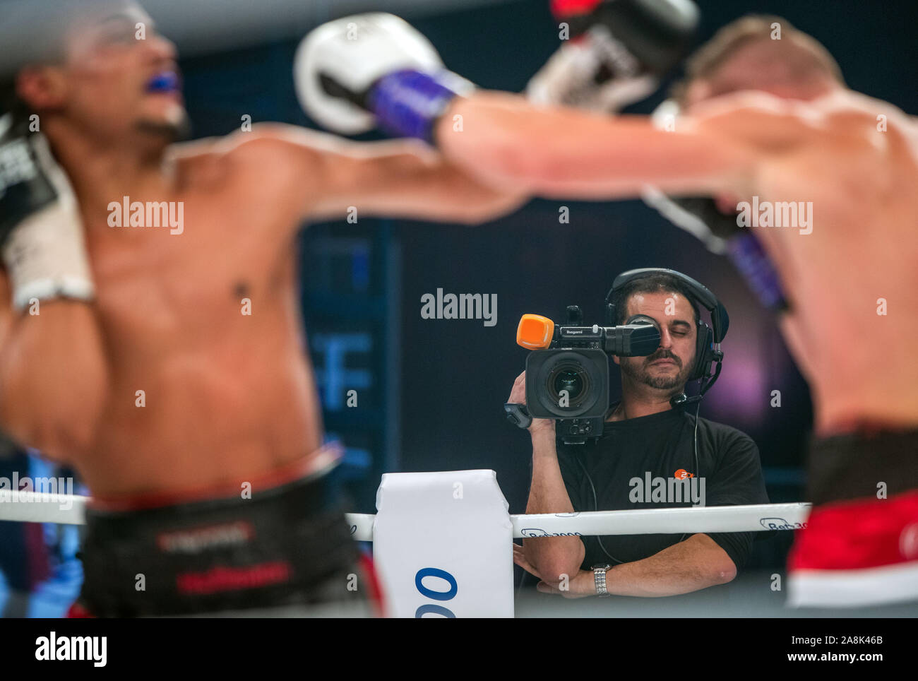 Boxing match audience hi-res stock photography and images - Alamy