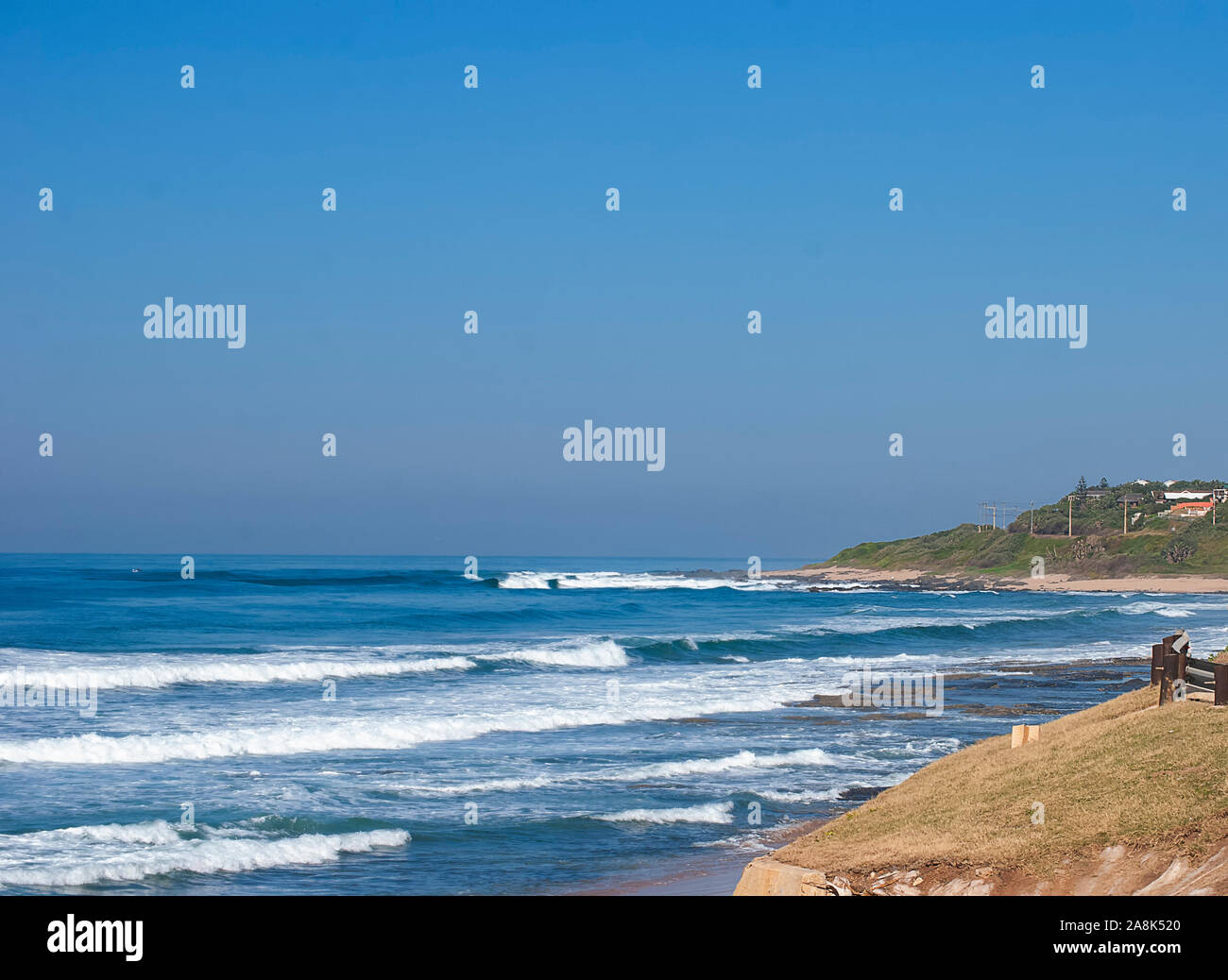 A beach south of Durban in KwaZulu Natal province in South Africa Stock ...